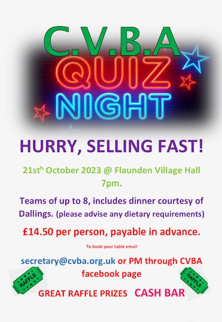 CVBA QUIZ ... 21ST October 2023 - Chess Valley Bridleways Association ...